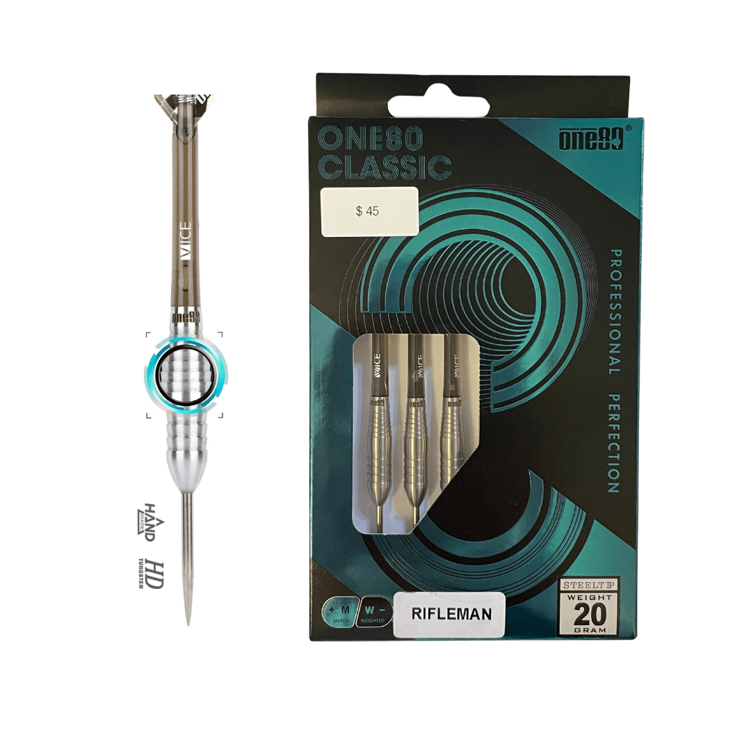One80 Classic Rifleman Steel Tip Darts