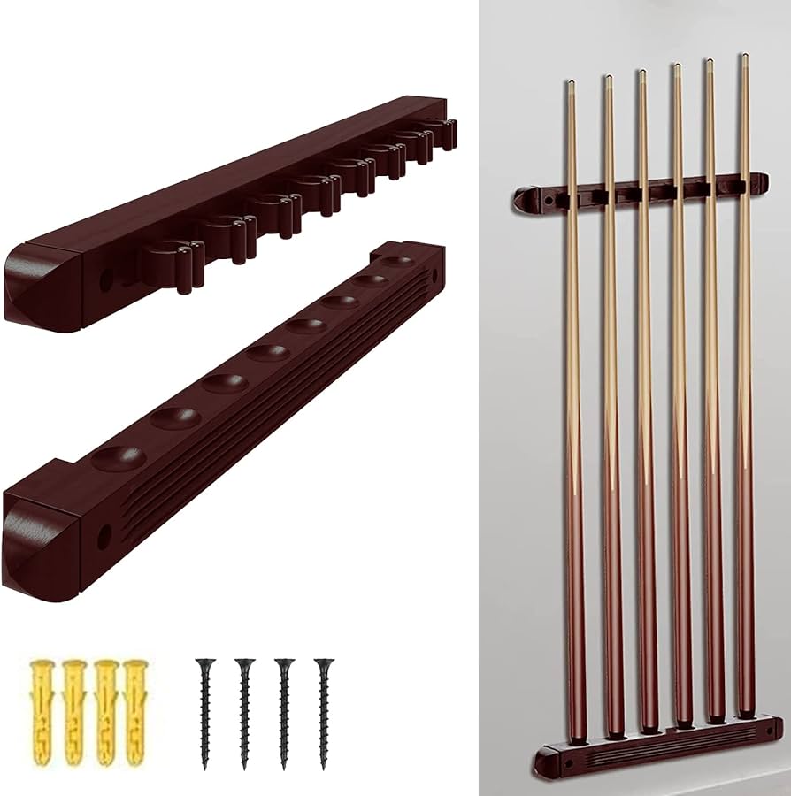 Wall mounted cue rack